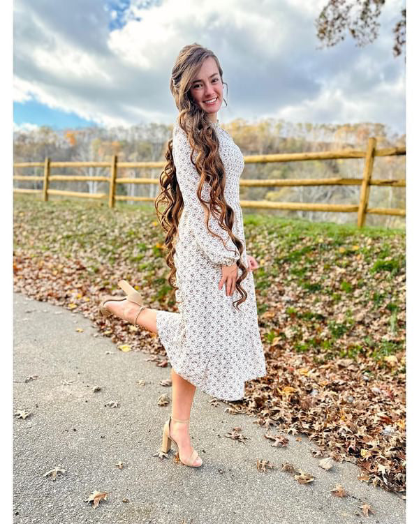 Lanie modest midi dress in cream-Exclusive – JanieLanie