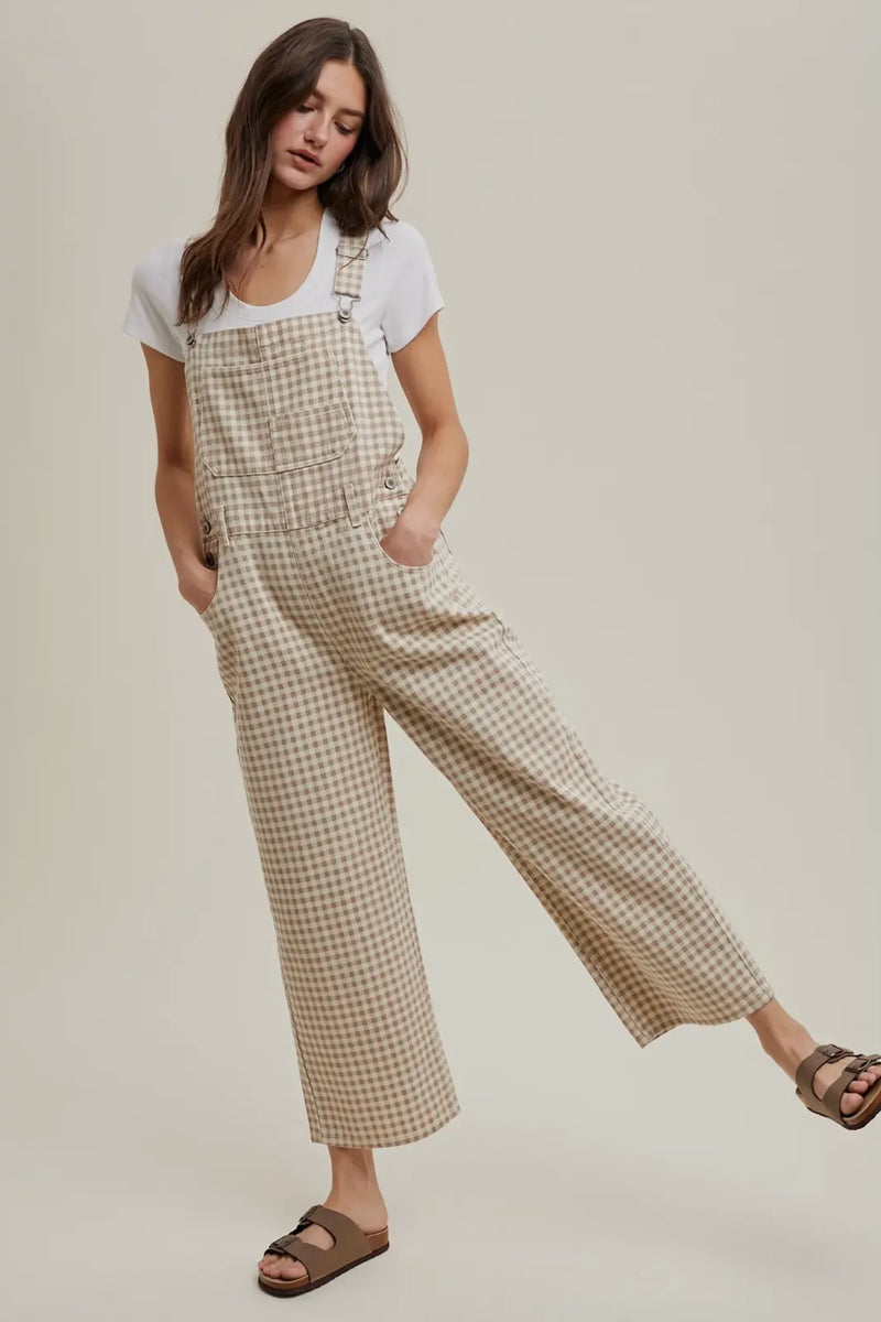 Gingham overalls- (re-stocked) – JanieLanie