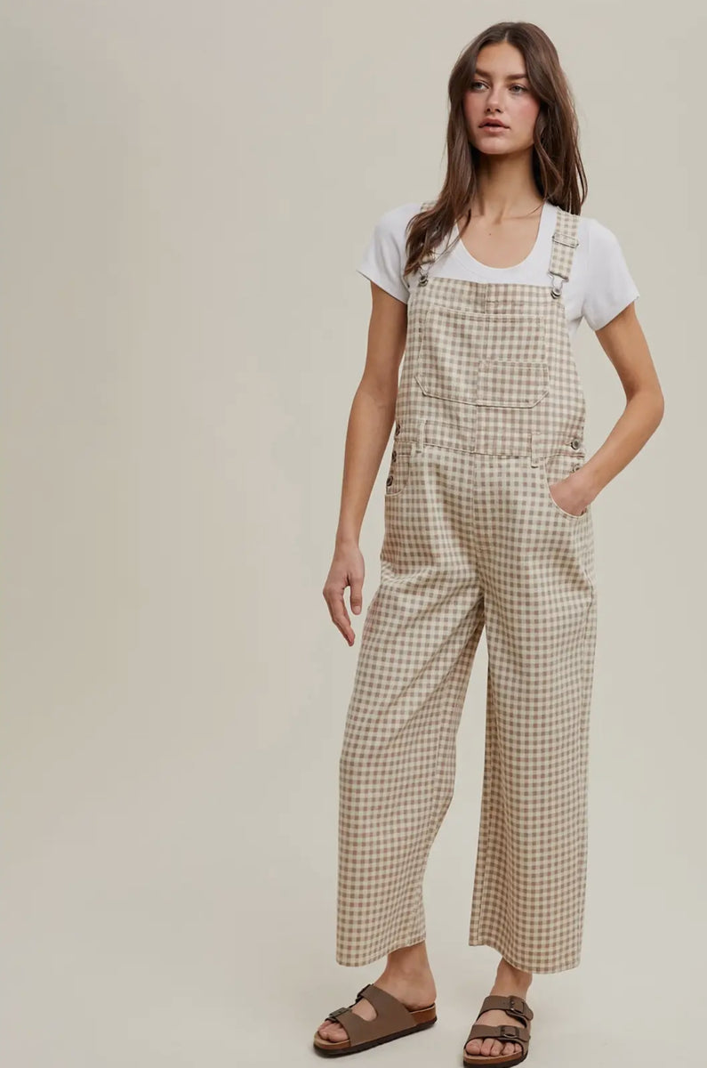 Gingham overalls- (re-stocked) – JanieLanie