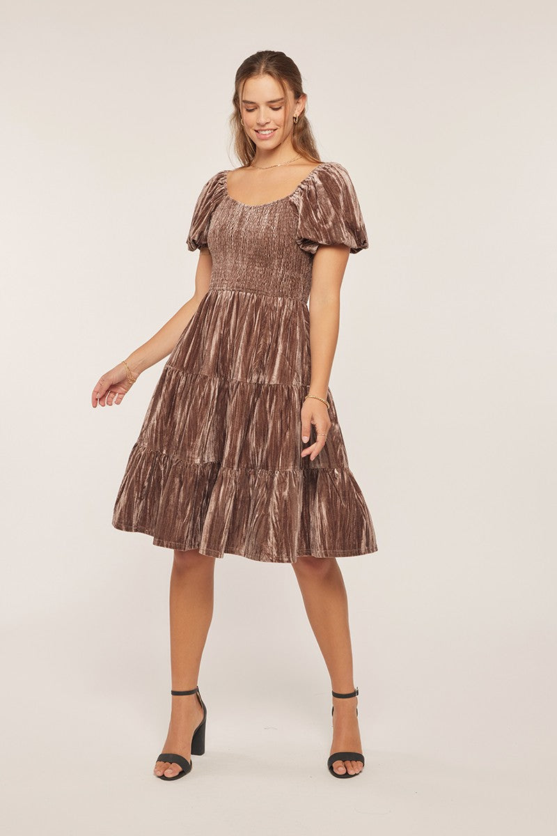 Talia velvet modest midi dress - final sale – JanieLanie