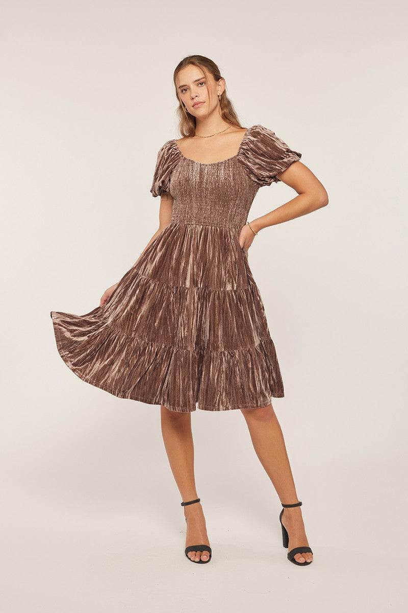 Talia velvet modest midi dress - final sale – JanieLanie