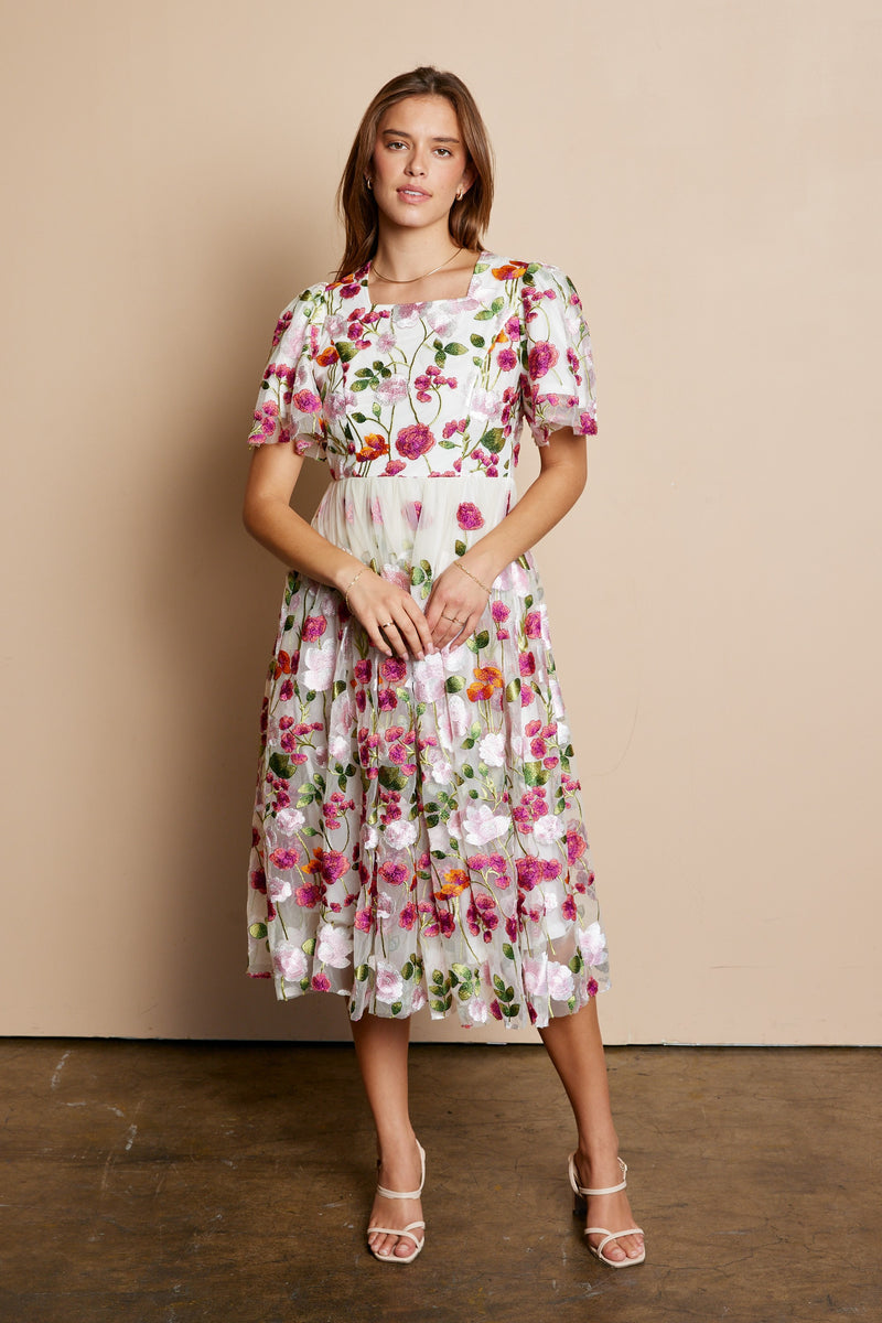 Rosalie modest midi dress-final sale – JanieLanie